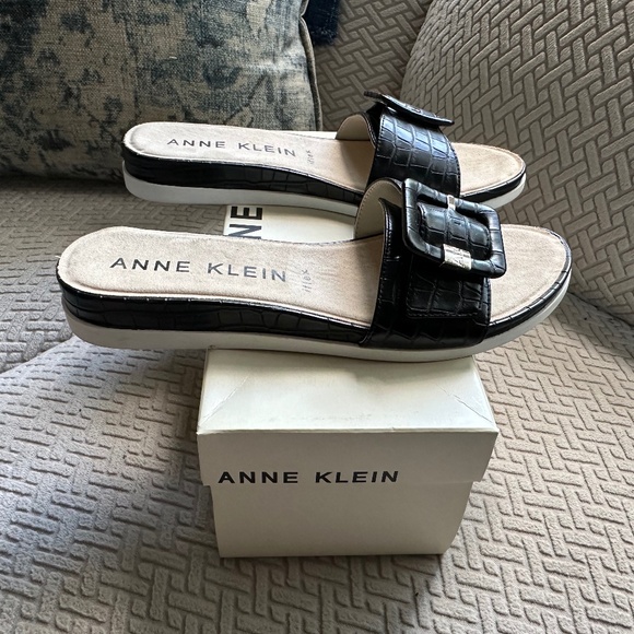 Anne Klein | Shoes | Anne Klein Slipon Wedge Sandal With Iflex ...